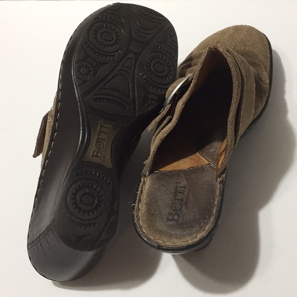 Born | Shoes | Born Mules Clogs Suede Size 8 Brown Euc | Poshmark